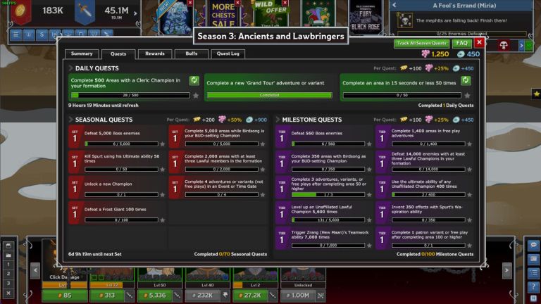 How to Get All Season 3 Rewards for Idle Champions - Touch, Tap, Play