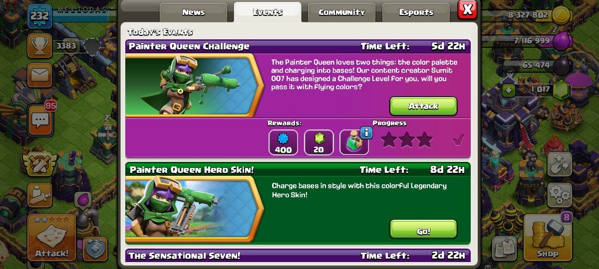 How to Beat Painter Queen Challenge in Clash of Clans - Touch, Tap, Play