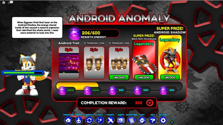How to Unlock Android Shadow in Sonic Speed Simulator - Touch, Tap, Play