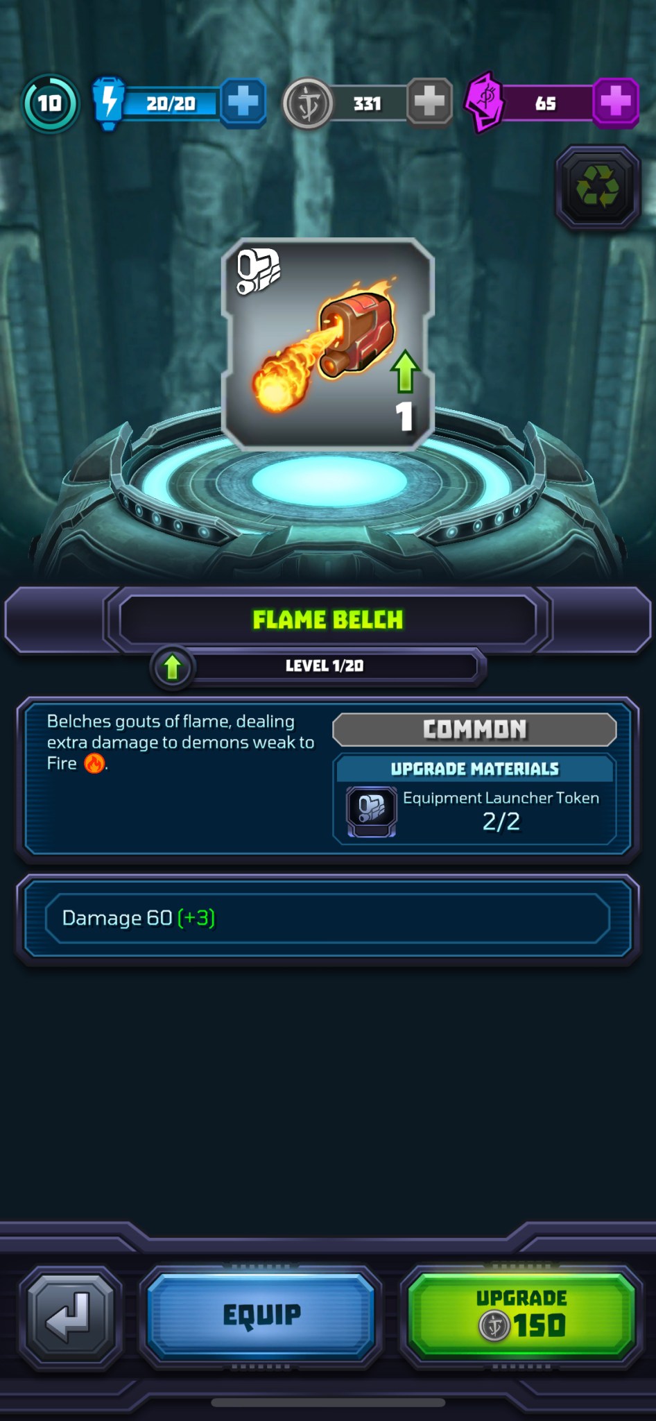 How to Use Flame Belch in Mighty Doom - Touch, Tap, Play