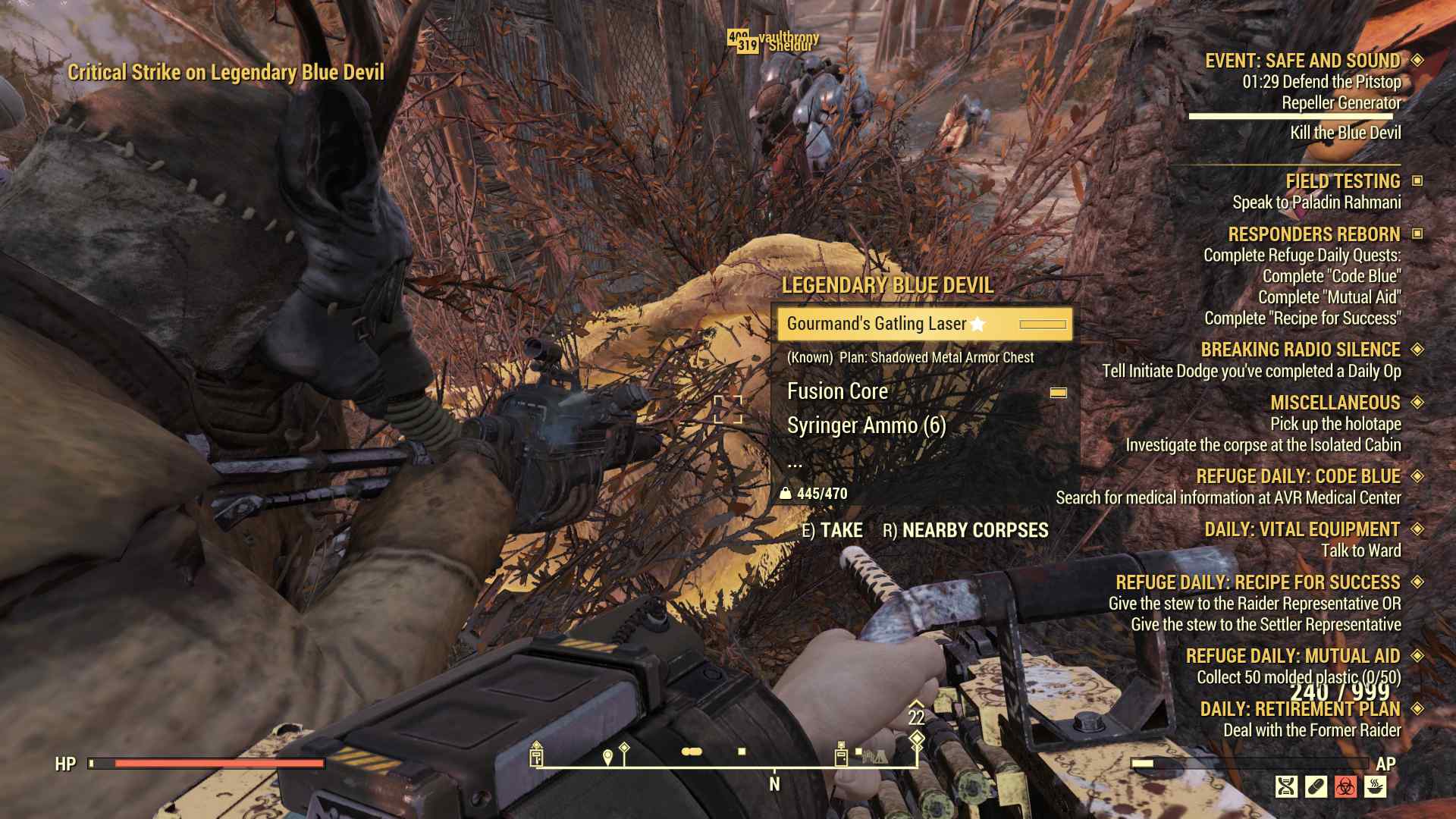 Where to find the Blue Devil in Fallout 76 - Touch, Tap, Play