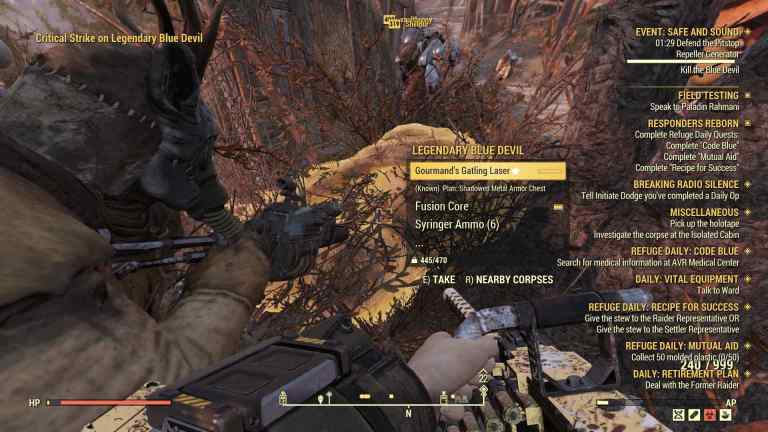 Where to find the Blue Devil in Fallout 76 - Touch, Tap, Play