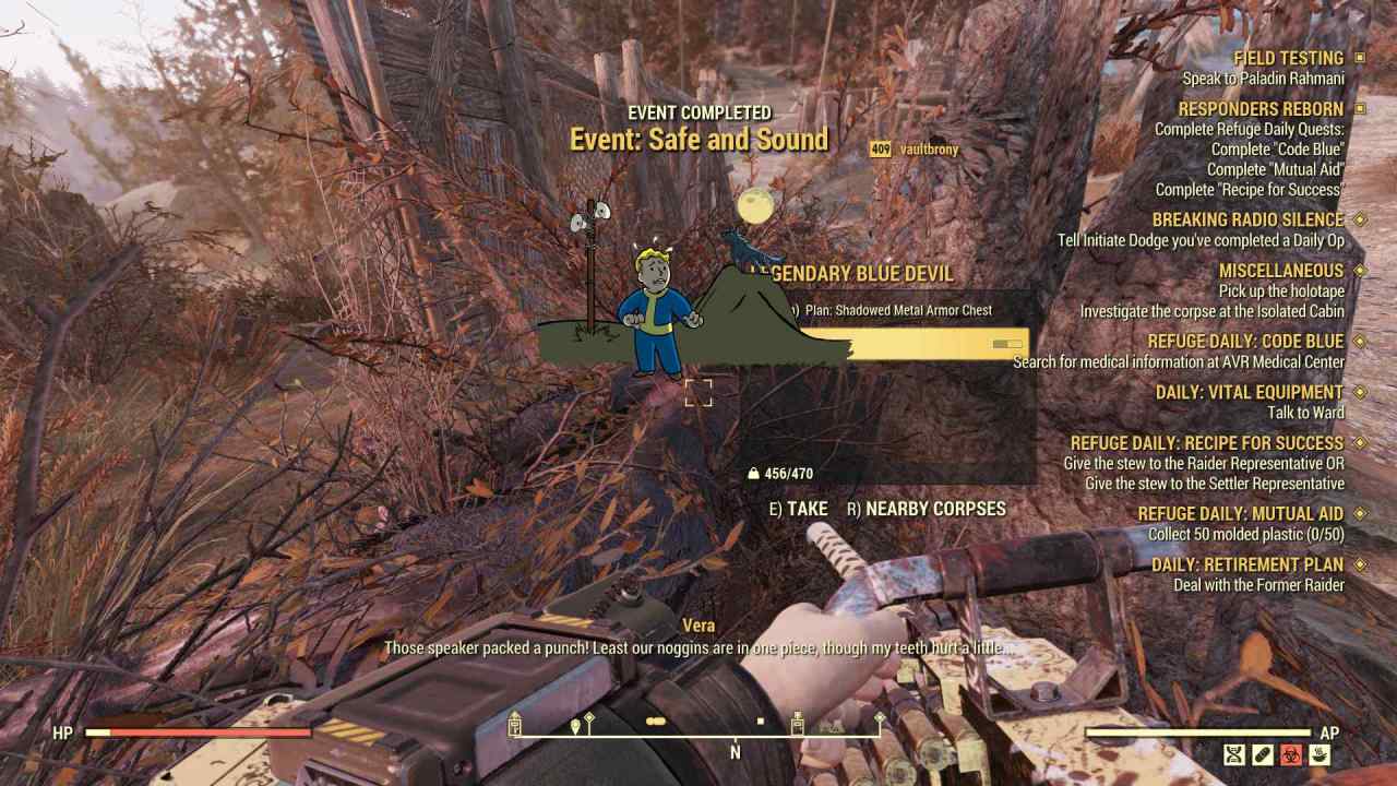 Where to find the Blue Devil in Fallout 76 - Touch, Tap, Play