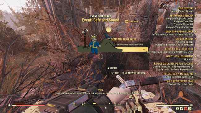 Where to find the Blue Devil in Fallout 76 - Touch, Tap, Play