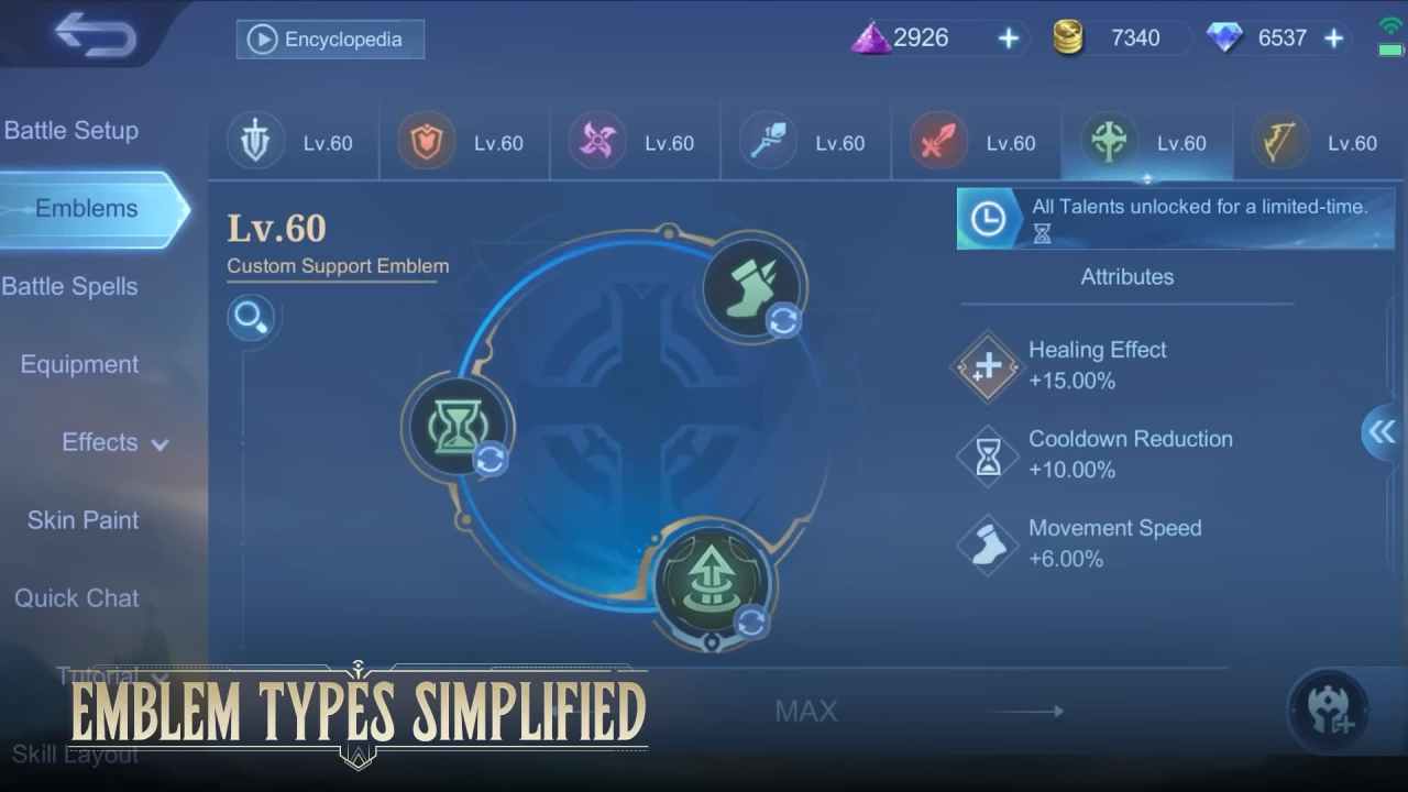 New Emblem System Explained in Mobile Legends: Bang Bang - Touch, Tap, Play