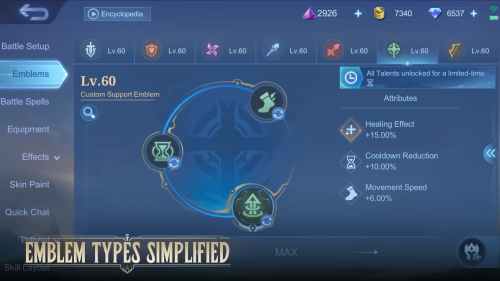 New Emblem System Explained in Mobile Legends: Bang Bang - Touch, Tap, Play