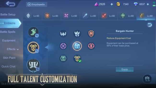 New Emblem System Explained in Mobile Legends: Bang Bang - Touch, Tap, Play