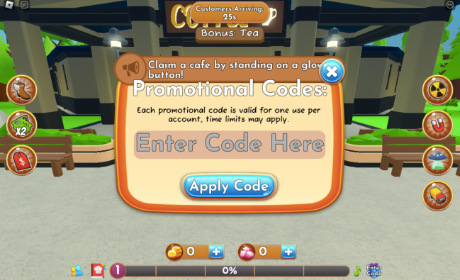 Roblox My Coffee Shop Codes (Junes 2023) - Touch, Tap, Play