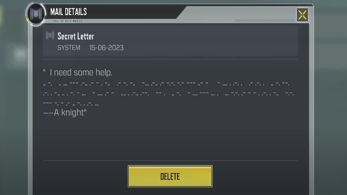 What Does the Secret Letter in COD Mobile Say? Solving the Morse Code ...