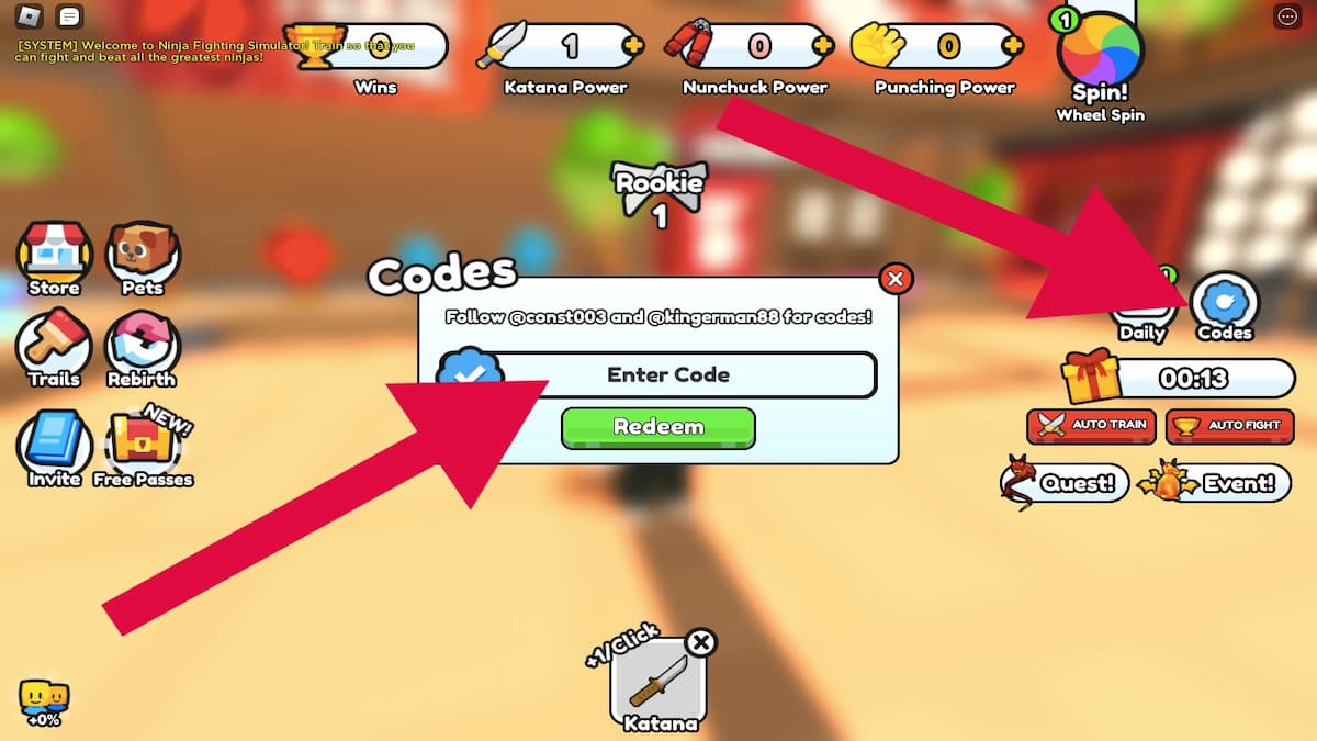 Ninja Fighting Simulator Codes (August 2023) - Touch, Tap, Play