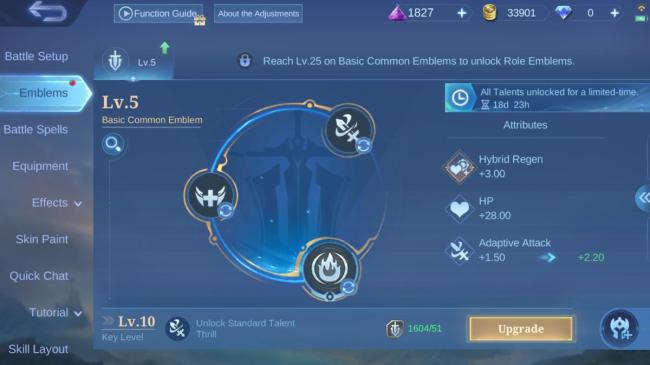 Best Emblem Set Up in Mobile Legends: Bang Bang - Touch, Tap, Play