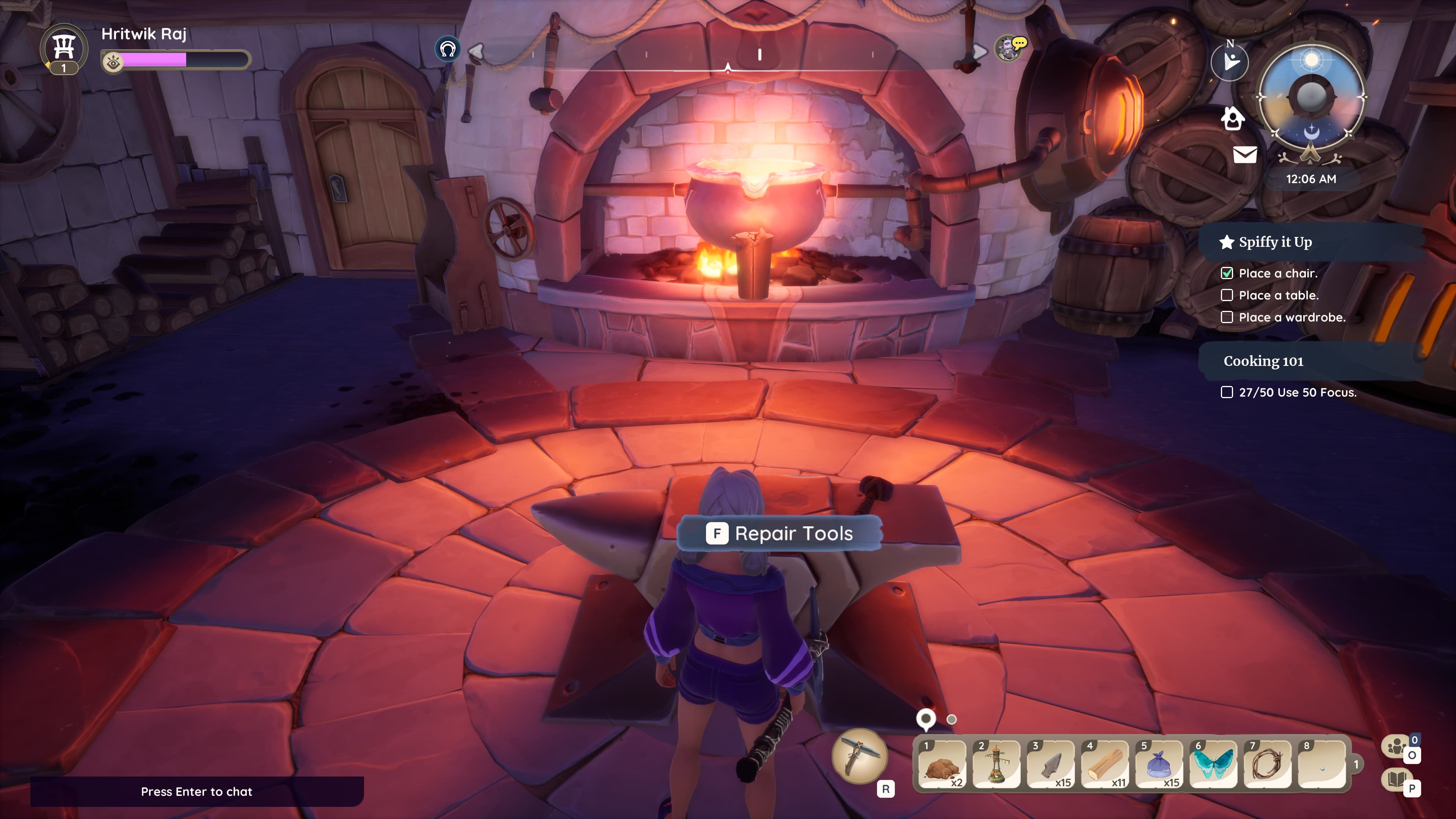 How to Upgrade And Repair Tools in Palia - Touch, Tap, Play