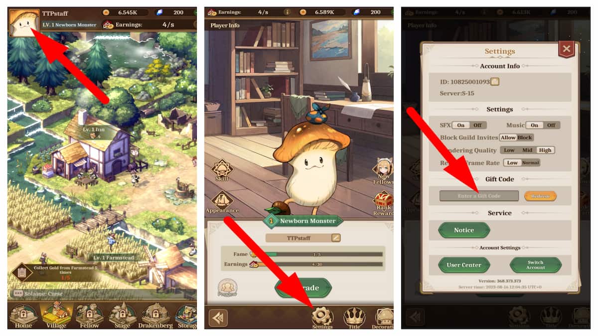 Isekai Slow Life Codes - Touch, Tap, Play