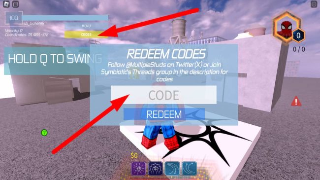 Webslingers Codes (August 2023) - Touch, Tap, Play