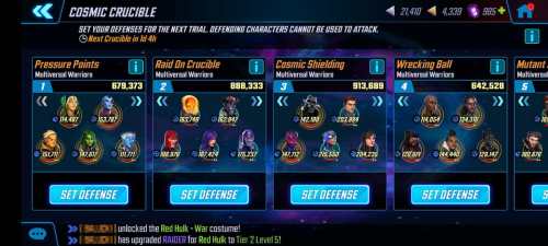 Marvel Strike Force Crucible Counters - Touch, Tap, Play