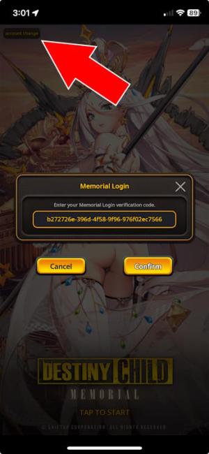 Destiny Child Memorial Codes - Touch, Tap, Play