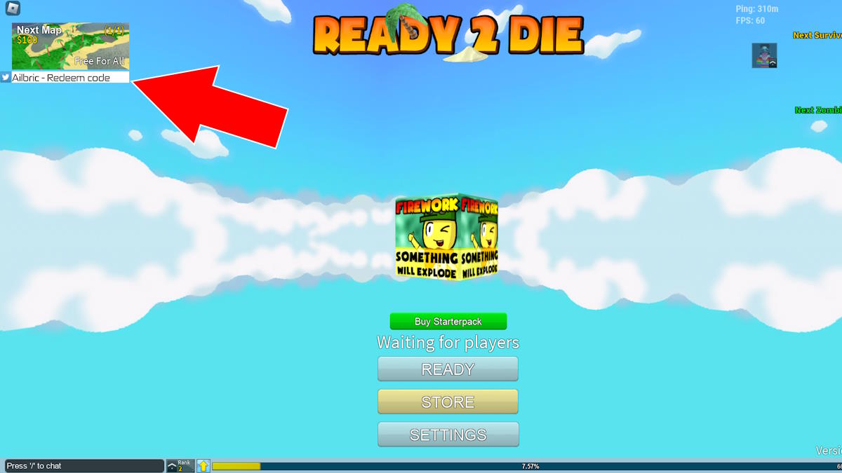 Ready 2 Die Codes - Touch, Tap, Play
