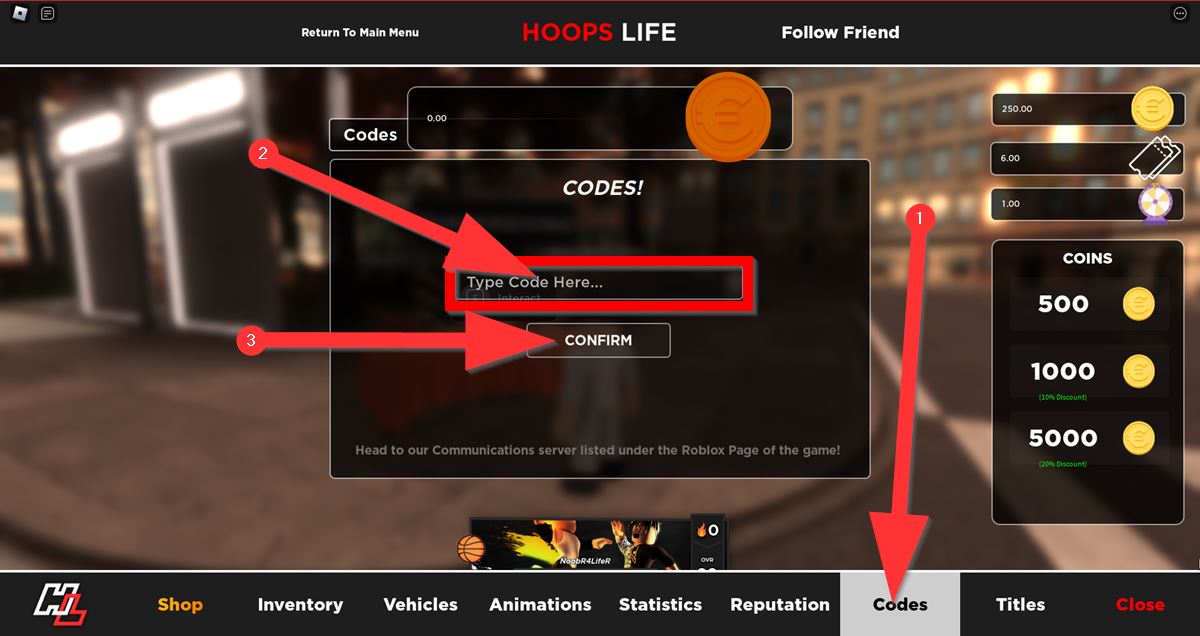 Roblox Hoops Life Basketball Codes - Touch, Tap, Play