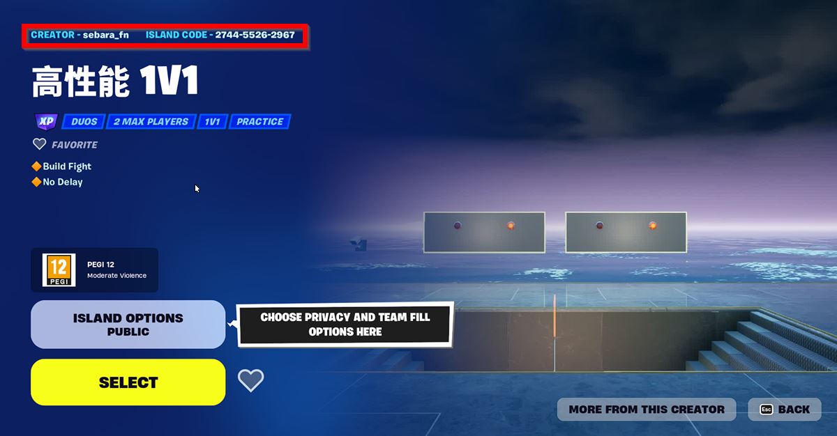 Best Fortnite 1 Vs. 1 Map Codes - Touch, Tap, Play