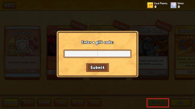 Cards and Castles 2 Codes - Touch, Tap, Play