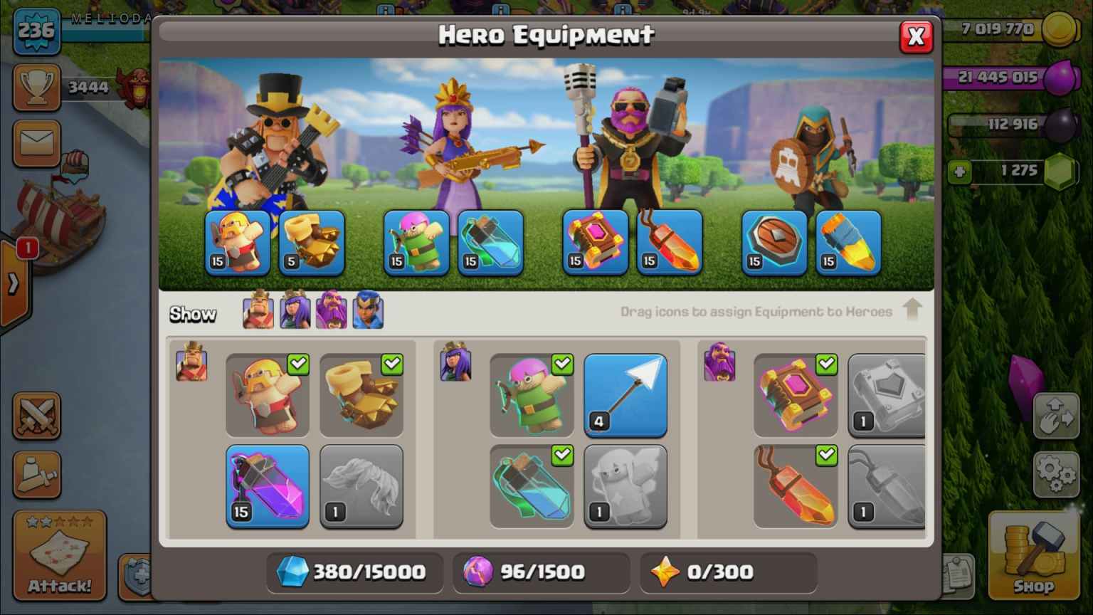 Clash of Clans Hero Equipment Guide: How to Get and Use Hero Equipments ...