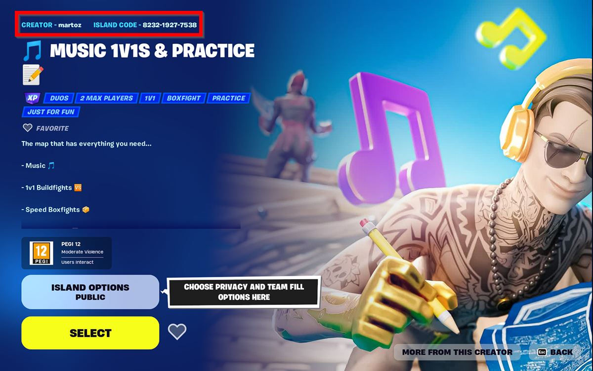 Best Fortnite 1 Vs. 1 Map Codes - Touch, Tap, Play