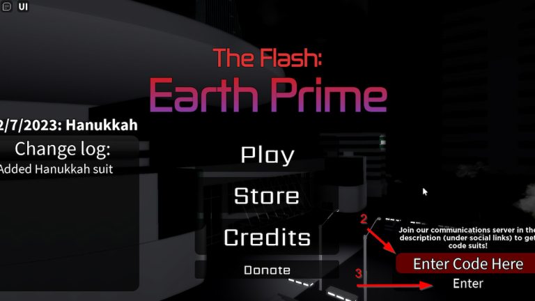 Roblox The Flash: Earth Prime Codes (December 2023) - Touch, Tap, Play
