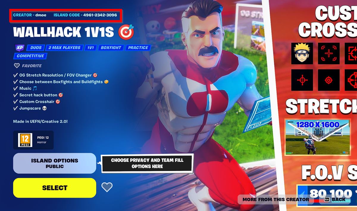 Best Fortnite 1 Vs. 1 Map Codes - Touch, Tap, Play