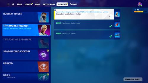How to Unlock Gold Rank Skin in Fortnite Rocket Racing - Touch, Tap, Play