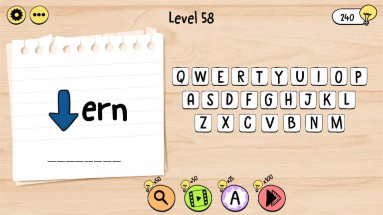 Brain Test: Tricky Words Level 51–60 Answers - Touch, Tap, Play