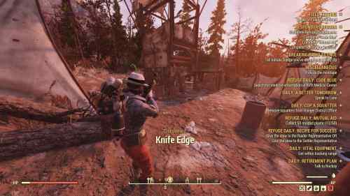 Where to Find Knife Edge in Fallout 76 - Touch, Tap, Play