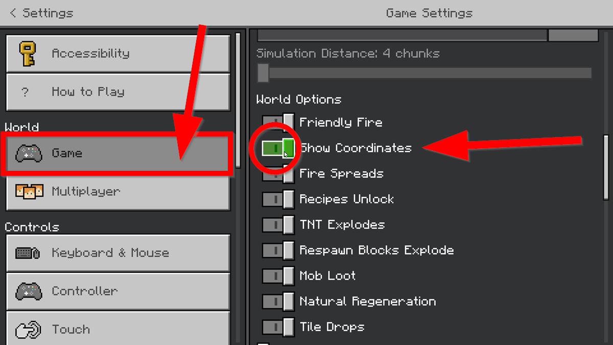 How to Teleport to Coordinates in Minecraft Bedrock - Touch, Tap, Play