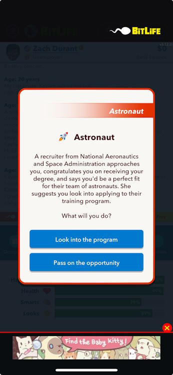 How to Become an Astronaut in BitLife - Touch, Tap, Play
