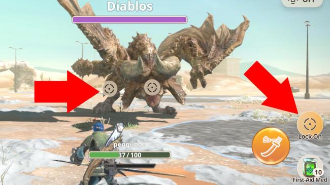 How to Use Lock On in Monster Hunter Now - Touch, Tap, Play
